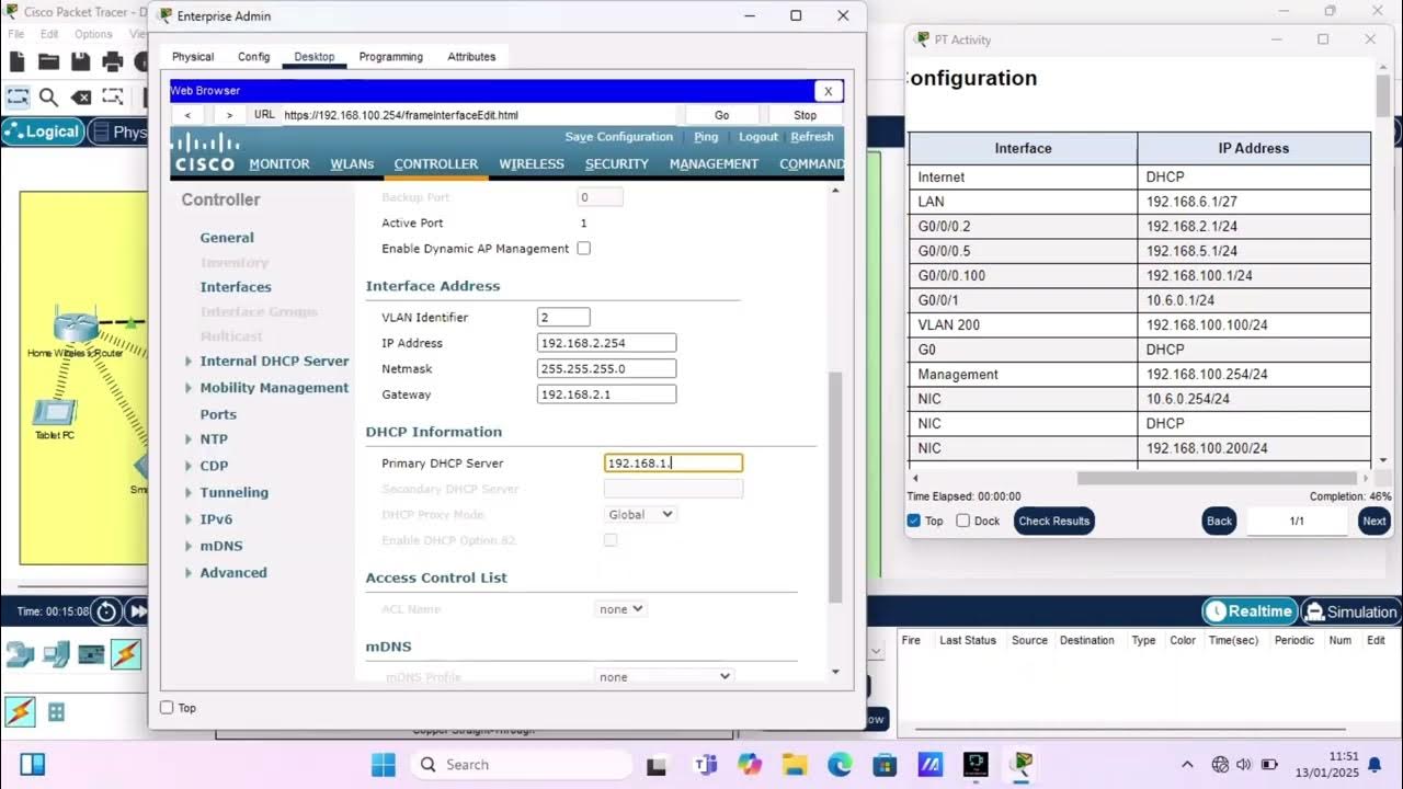 SRWE 13.5.1 Packet Tracer - WLAN Configuration - YouTube