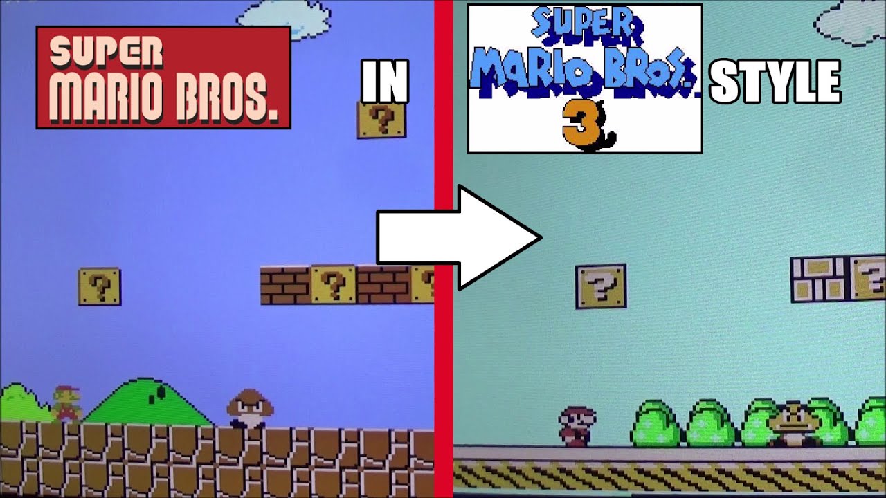Super Mario Bros. in Super Mario Bros. 3 style (SMB1 ROM Hack) | Super ...