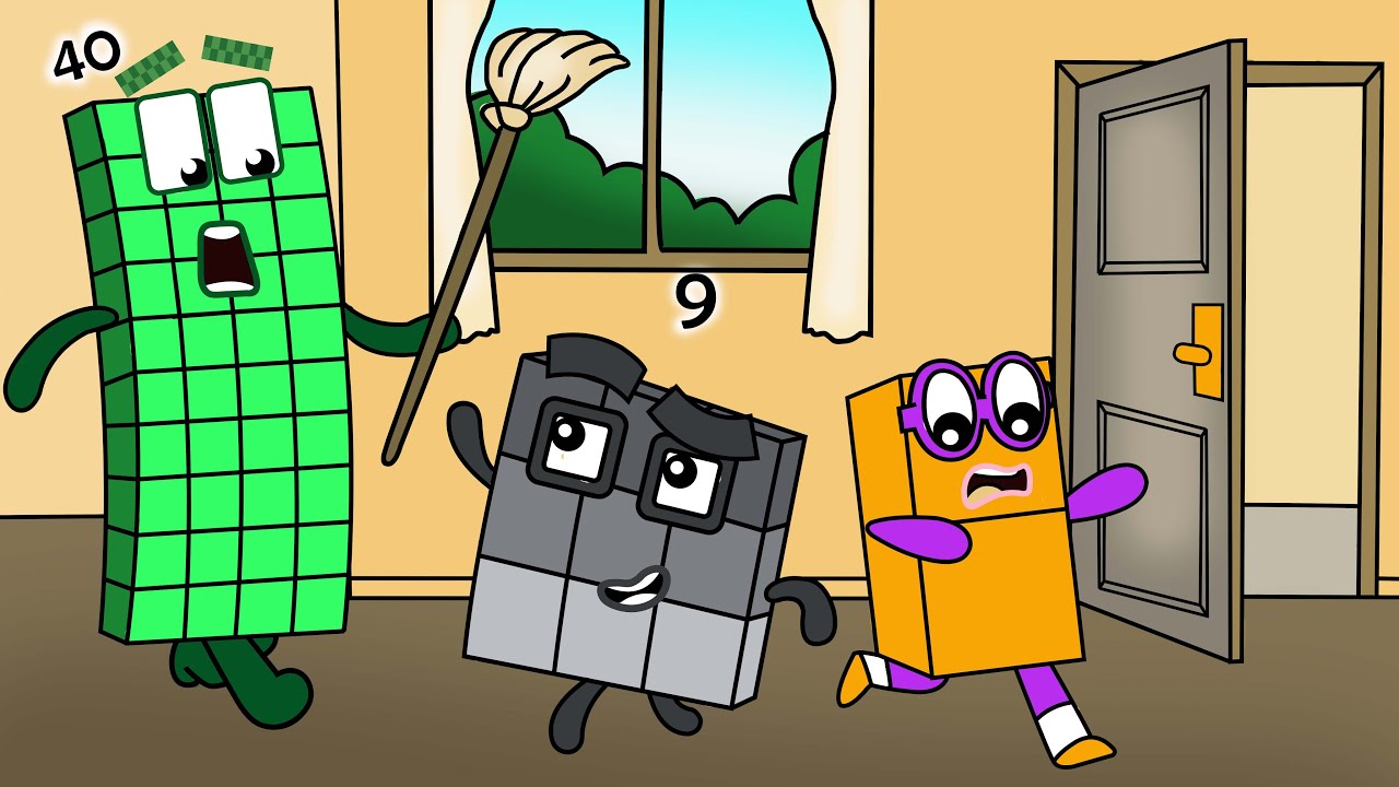 Numberblocks 9 Stops NB 40’s Anger Toward NB 2 - Numberblocks Fanmade ...