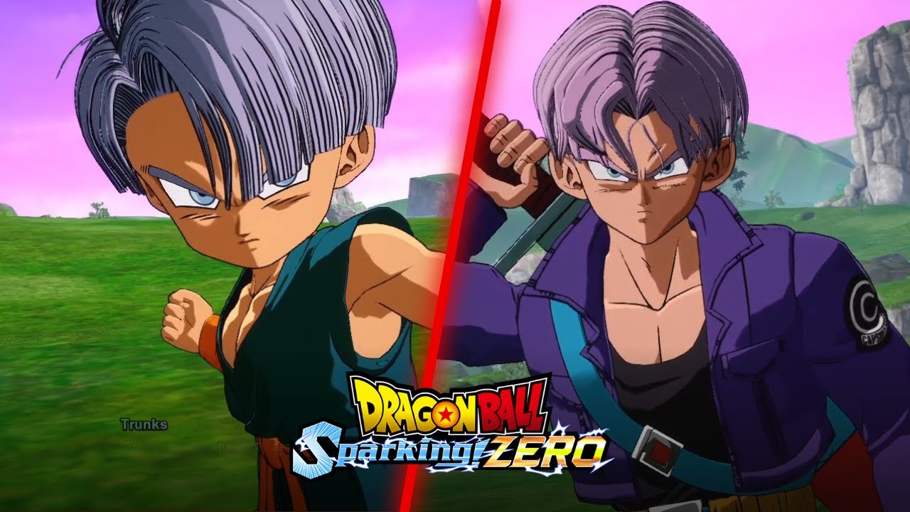 Kid Trunks vs Future Trunks Interactions and Combat - Dragon Ball ...