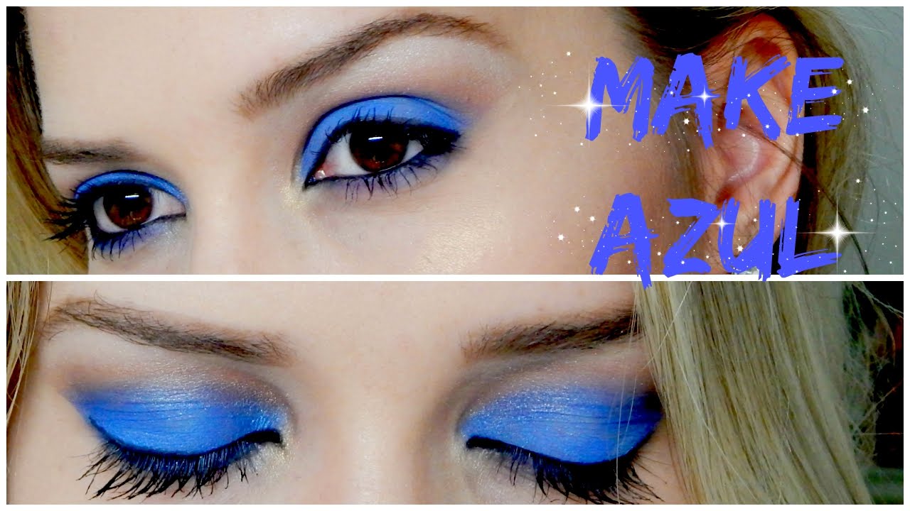 Tutorial - Maquiagem azul - YouTube