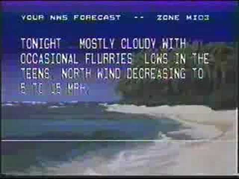 TWC Local Forecast & Radar Jan 1987 - YouTube