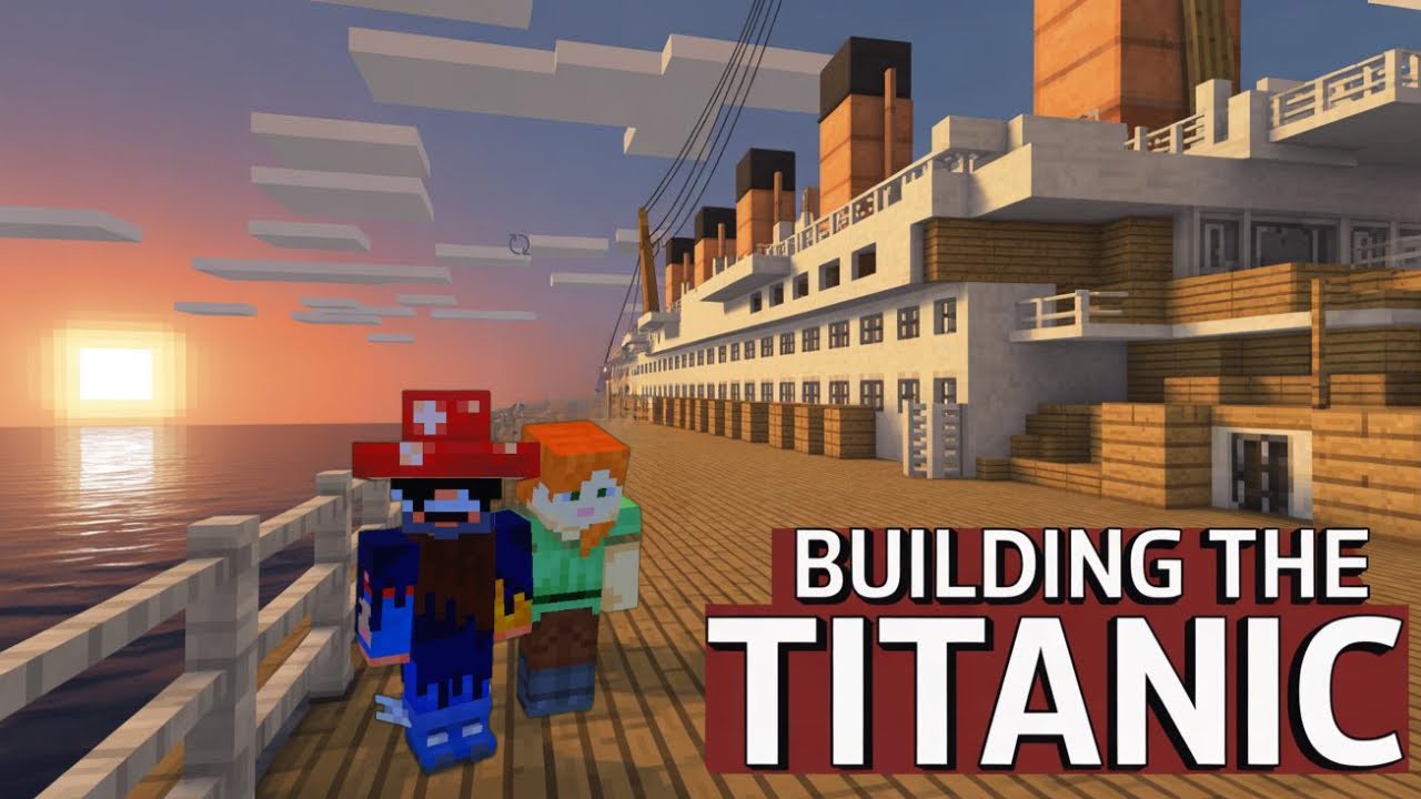 He is building the WORLDS LARGEST Ship in Minecraft - YouTube
