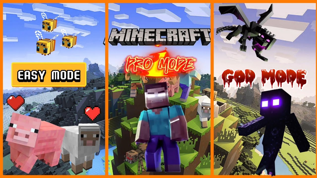 Minecraft EASY-PRO-GOD Mode | Ender Dragon savaşı! - YouTube