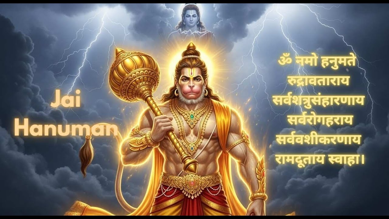 ॐ नमो हनुमते रुद्रावताराय – Powerful Hanuman Mantra for Protection ...