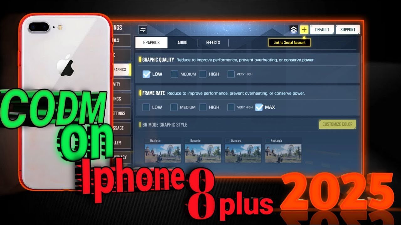 Iphone 8 plus CODM 2025 can 60FPS? - YouTube