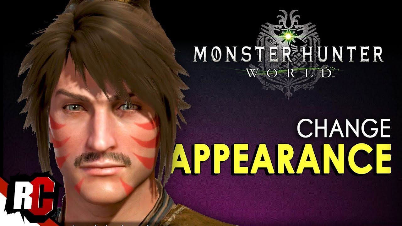 How to Change Appearance | Monster Hunter: World (Changing hair, make ...