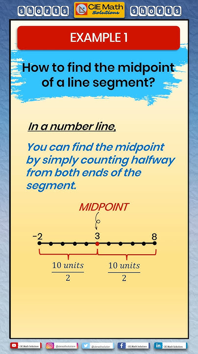 How to find the midpoint of a line segment? | Locate midpoint ...