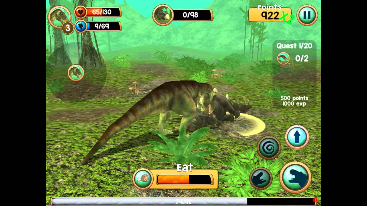 EATING OTHER DINOSAURS! (DINOSAUR SIMULATOR) - YouTube