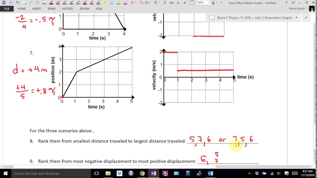 Physics 11 U2L5 Relative Velocity Part 2 - YouTube