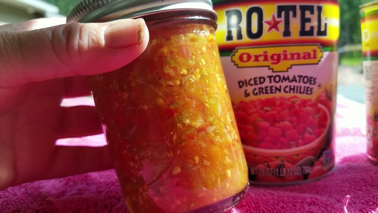 Canned Homemade Rotel knockoff - YouTube