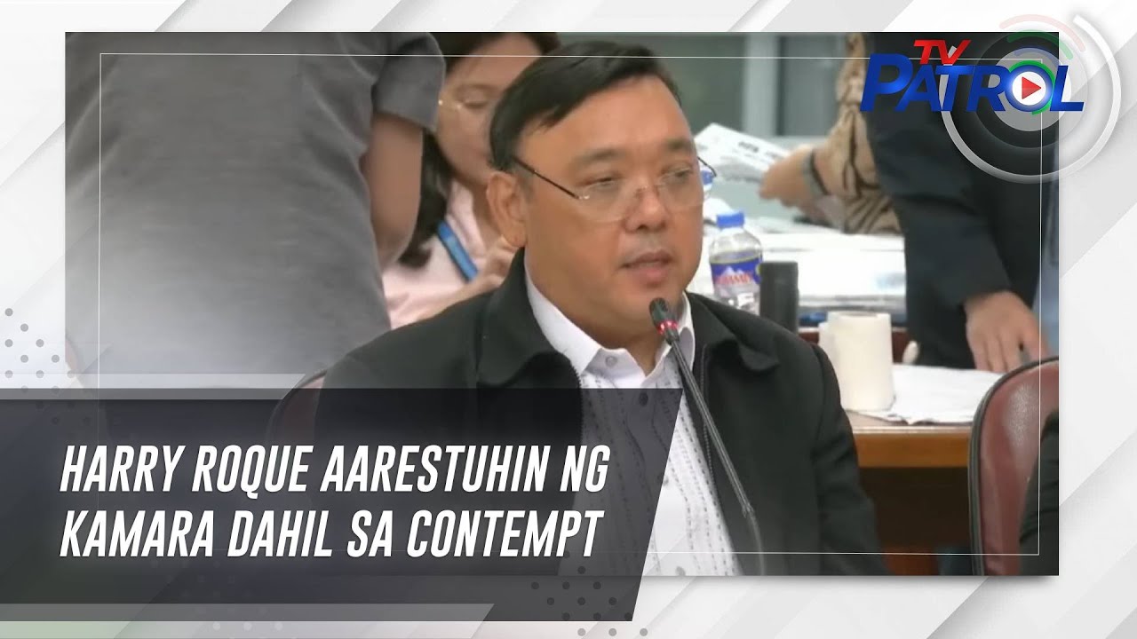 Harry Roque aarestuhin ng Kamara dahil sa contempt | TV Patrol - YouTube