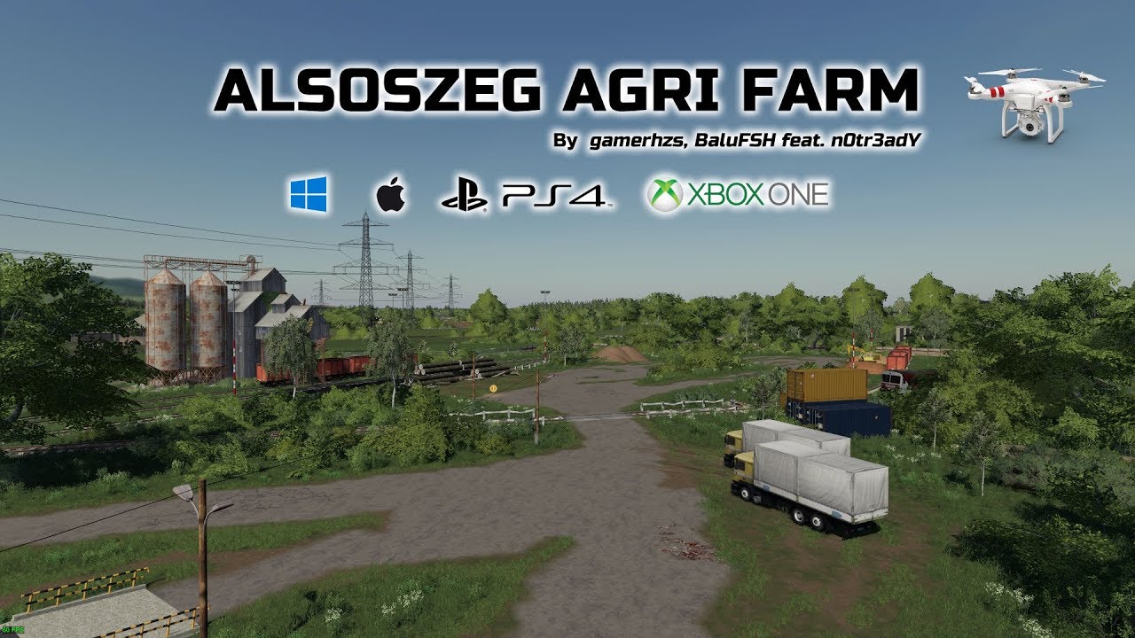 FS19 PC PS4 XBOX ONE - ALSOSZEG AGRI FARM EN DRONE - FARMING SIMULATOR ...
