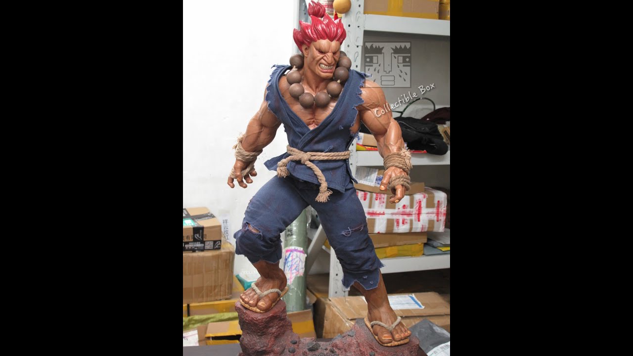 1:3 Scale Street Fighter Akuma Statue Unboxing Showcase - YouTube