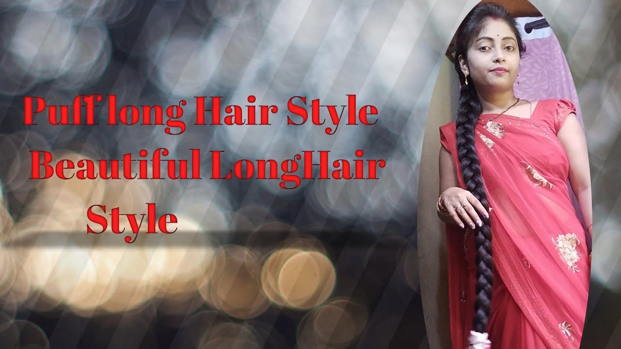 Very Long ong Puff Hair Braid Hairstyle#beautifullonghair#viralvideoes# ...