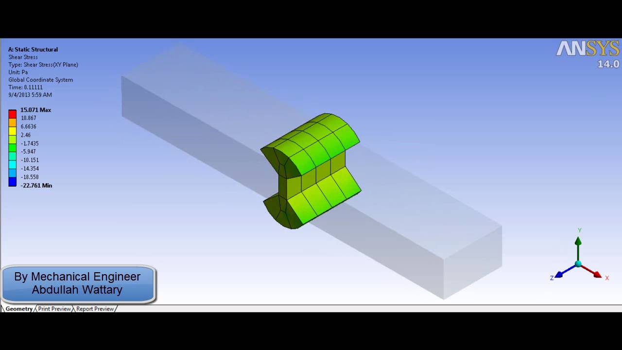 Two plates Butt welding with fixed support in side and the other side ...