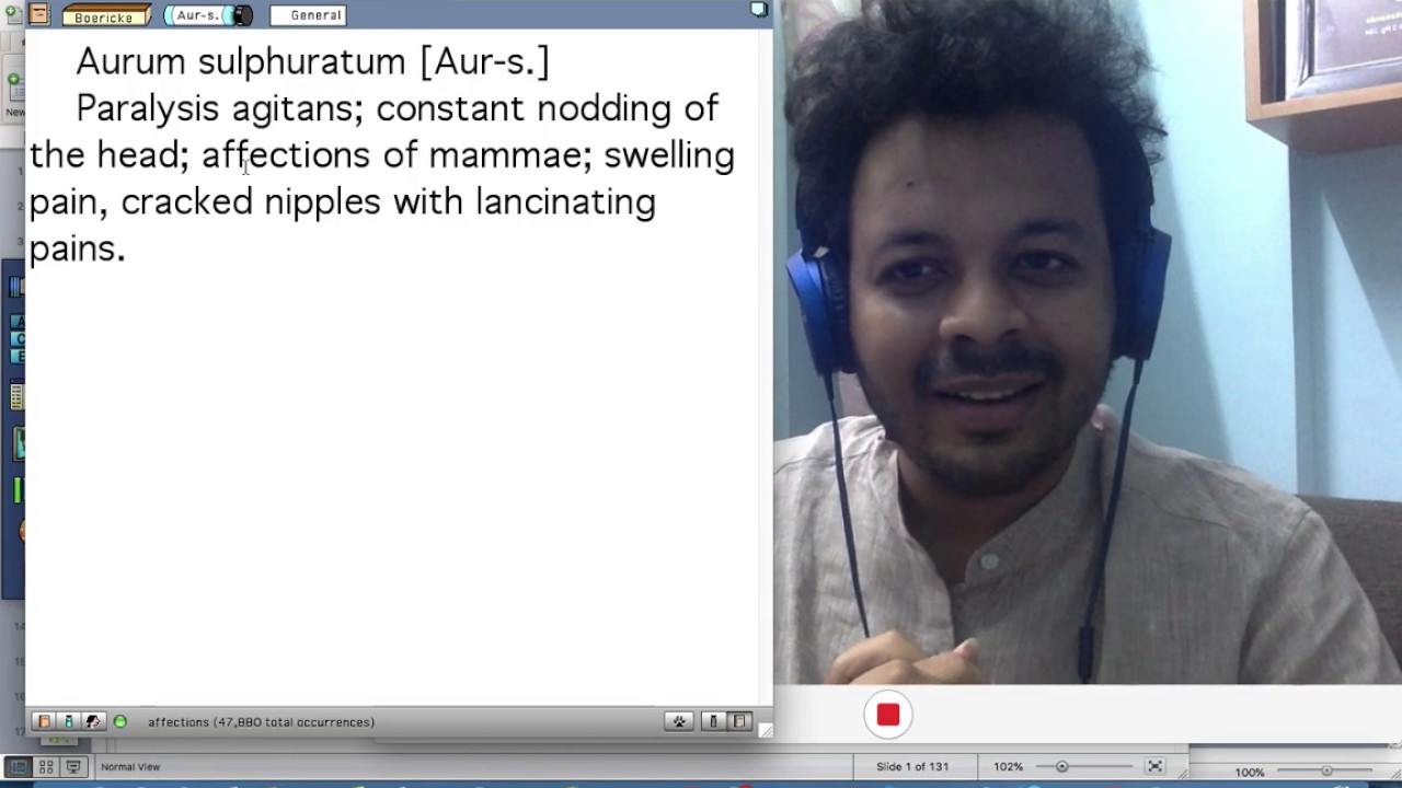 boericke MM series # part 48 - YouTube