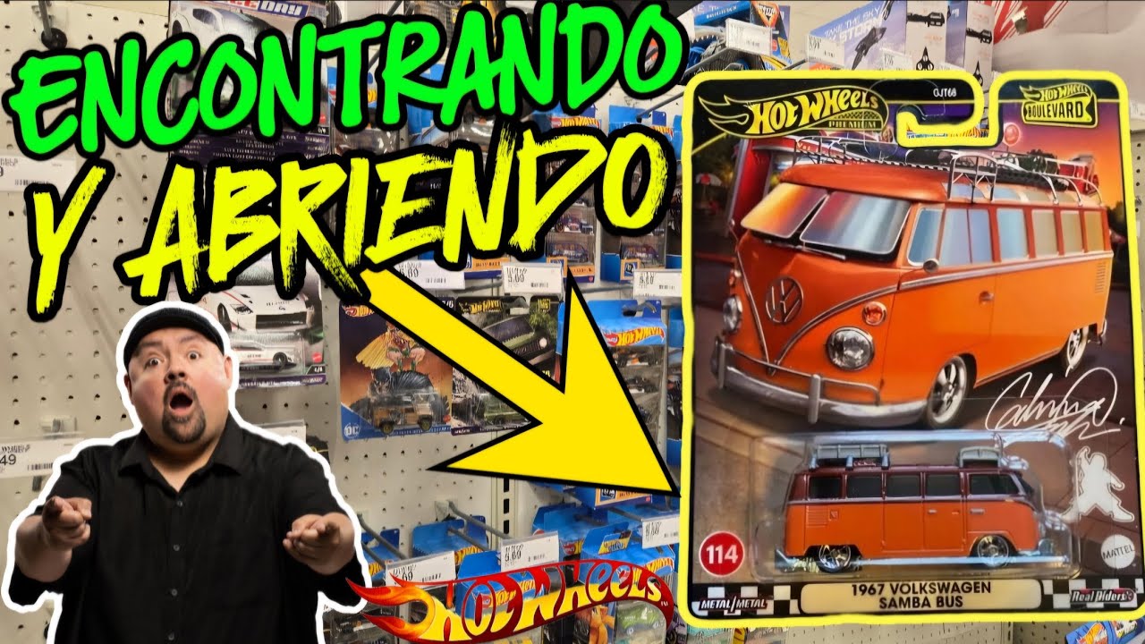 HOT WHEELS CREO LA VOLKSWAGEN BUS REAL DE GABRIEL IGLESIAS "FLUFFY" Y ...