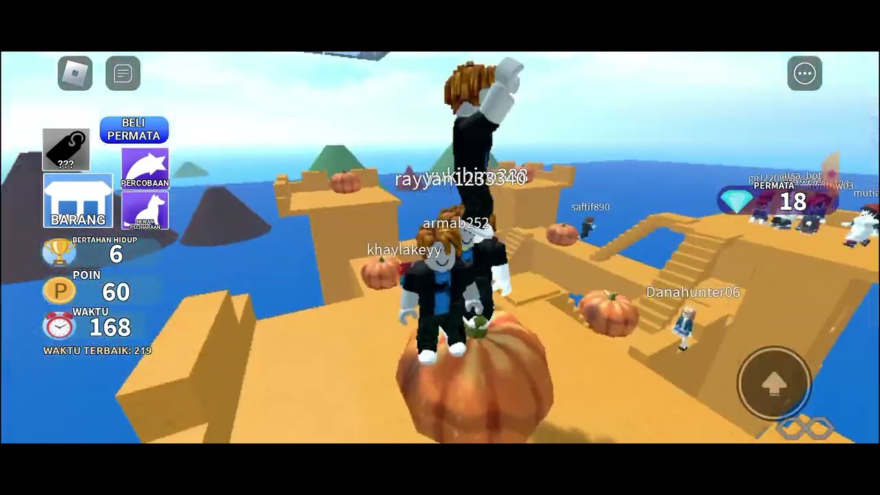 Rayyanza dan azura bermain Roblox SUNAMI #roblox - YouTube