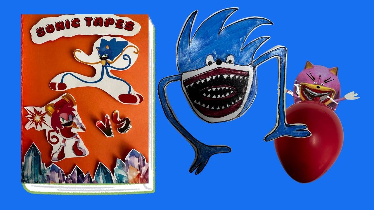 DIY Making AMY SONIC TAPES Game Book / Sonic Tapes Squishy - YouTube