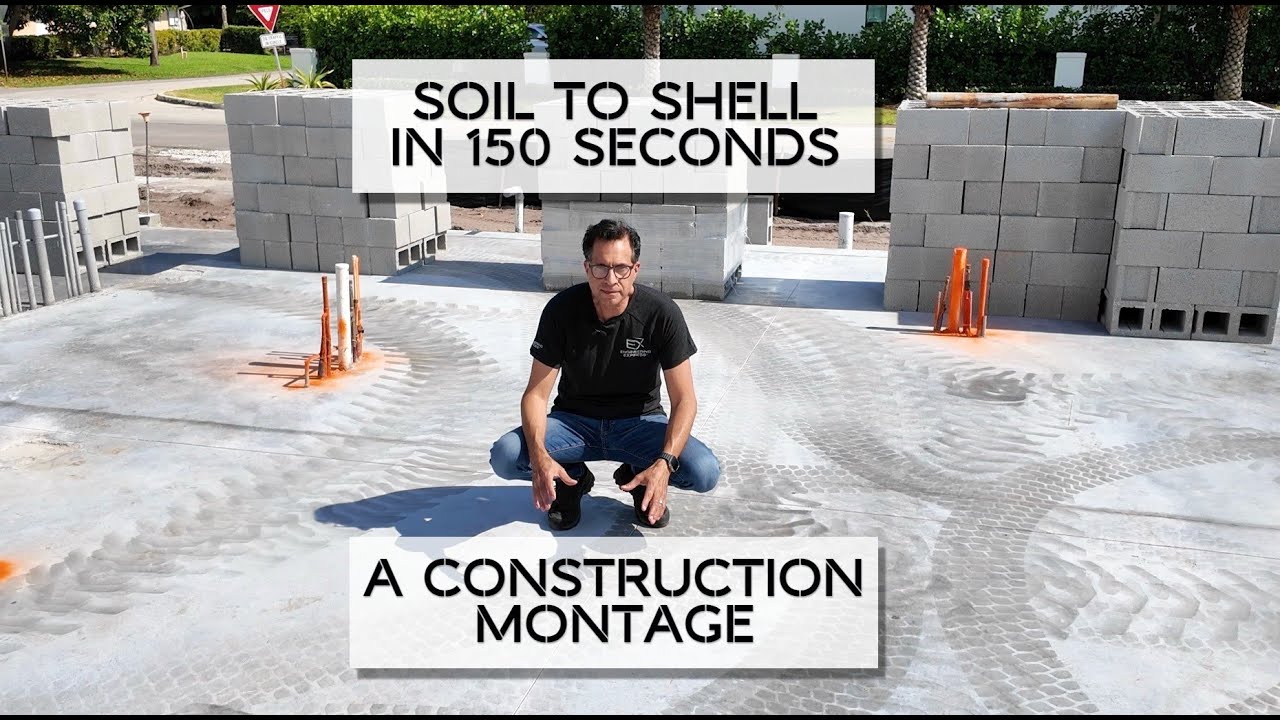 Soil To Shell - A House Construction Montage in 150 Seconds - YouTube