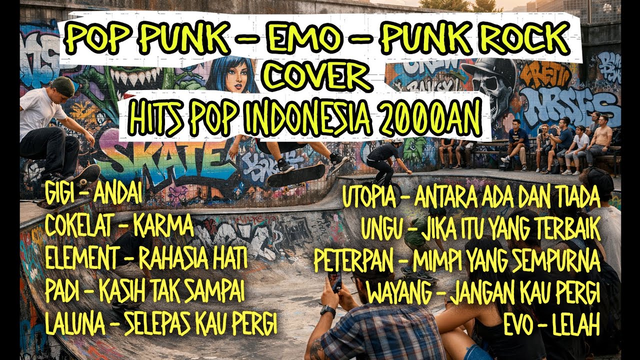 POP PUNK EMO PUNK ROCK COVER LAGU POP INDONESIA ERA 2000AN - YouTube