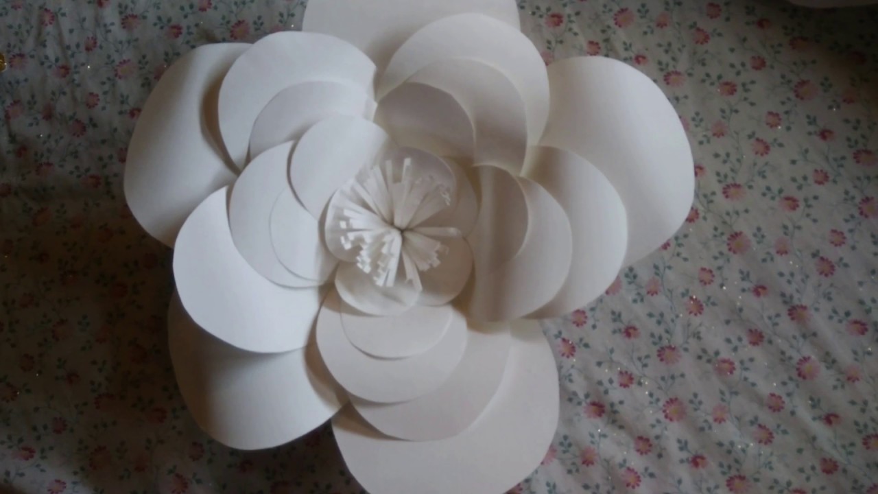 Flor de cartulina bien explicada - YouTube