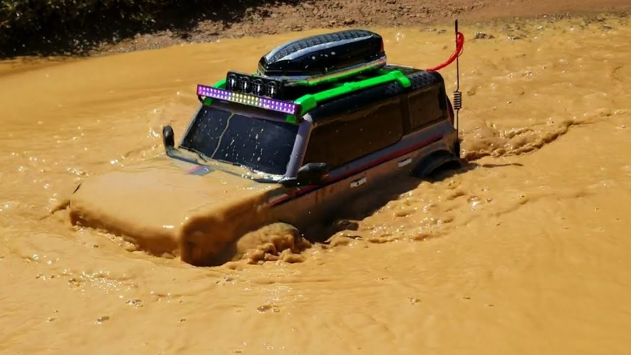 Best test rc car bronco in mud road. great rc bronco for adventure ...