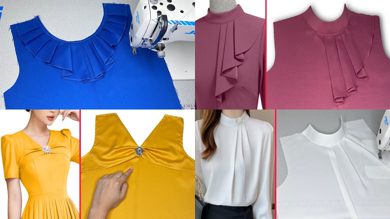 [4] techniques to sew A Circle and High Neck Design in Perfect Way ...