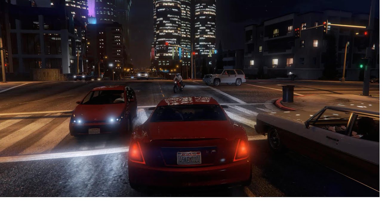 4K Night Drive in GTA V – Shiny Streets, Crazy Stunts! 🎮🌠🌙 - YouTube