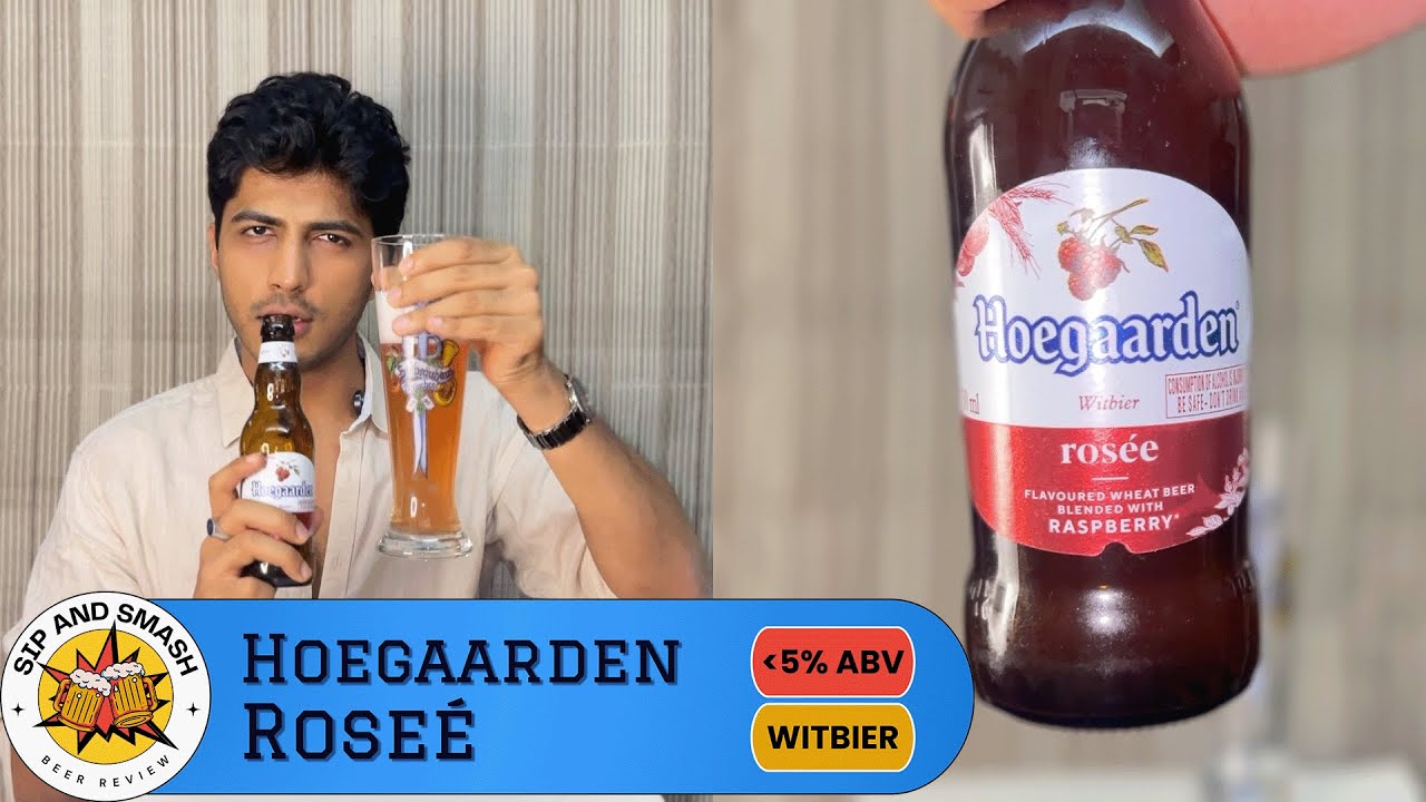 Daily Beer Review – Hoegaarden Roseé Witbier | 330ml Chug & Rating | 5% ...