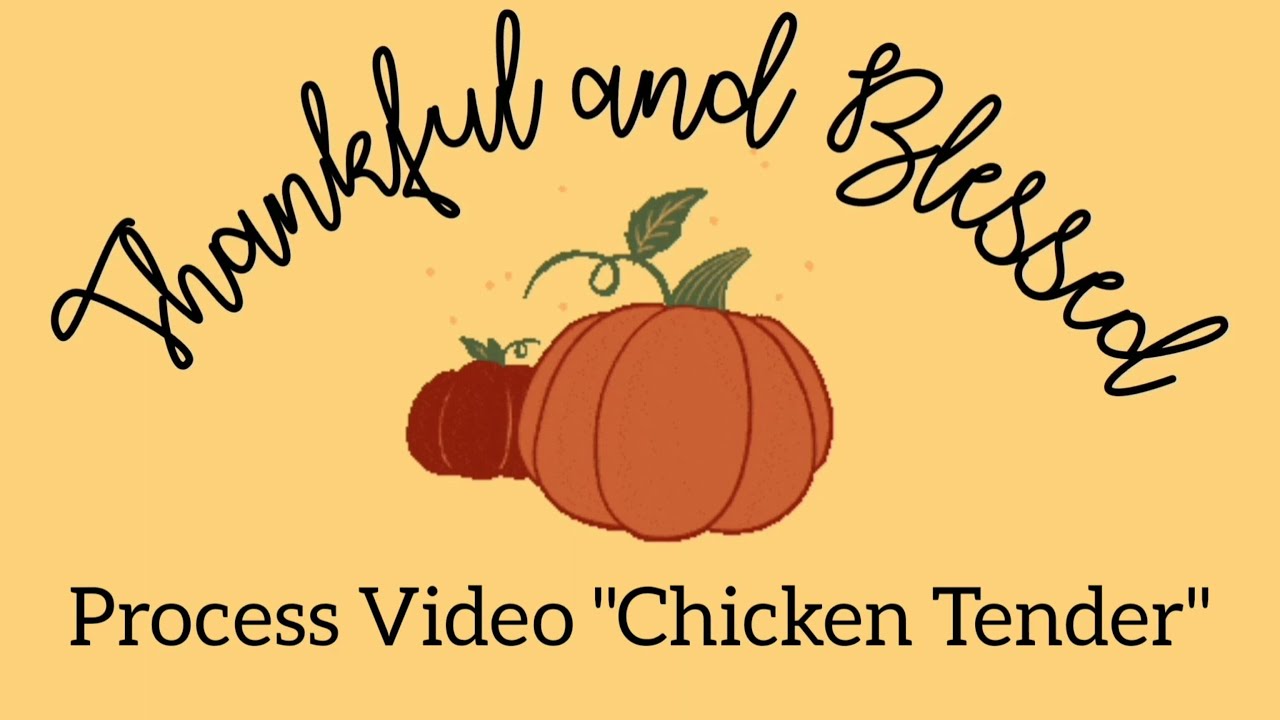 Thankful and Blessed Miniseries Day 7 | Process Video "Chicken Tender ...