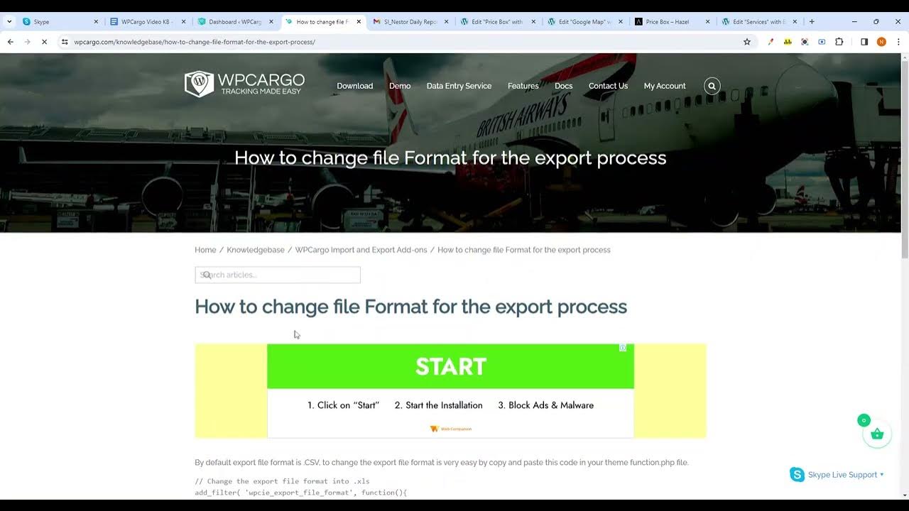 How to change file Format for the export process1 - YouTube