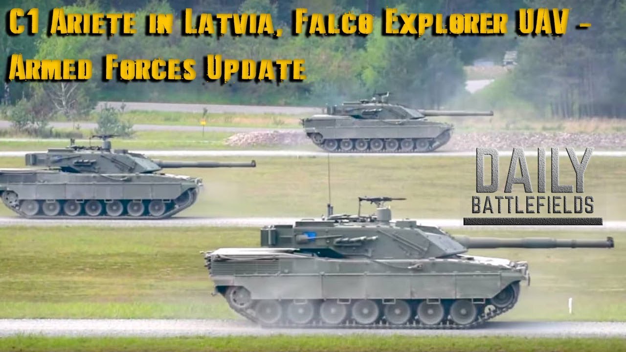 C1 Ariete in Latvia, Falco Explorer UAV - Armed Forces Update - YouTube