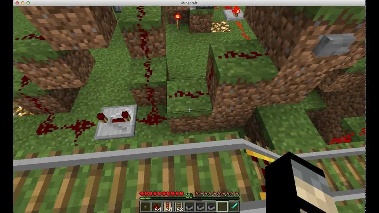 Minecraft - Minecart Track Switch - YouTube