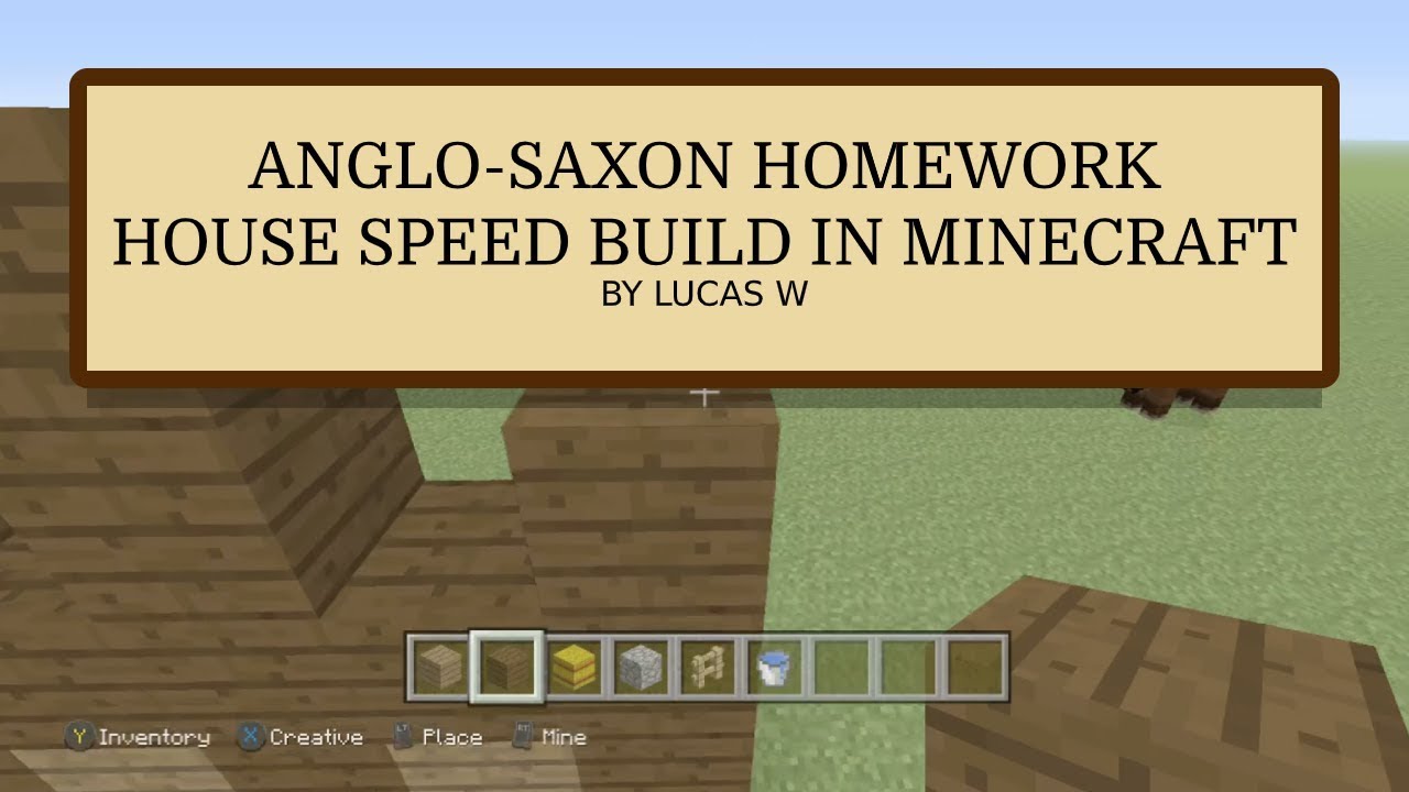 Anglo-Saxon House - Minecraft Speed Build (Homework) - YouTube