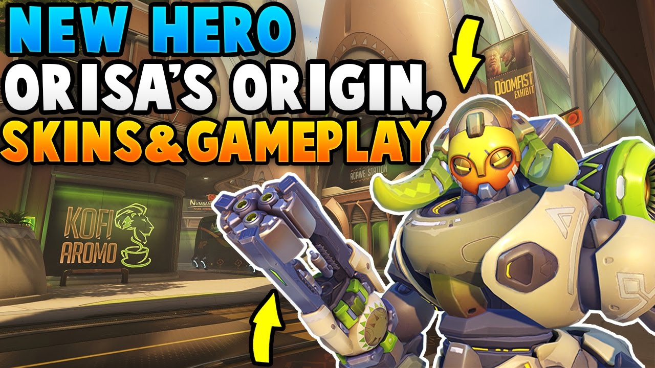 Overwatch - ORISA New Hero! Origins Story, Skins, Emotes, Highlight ...