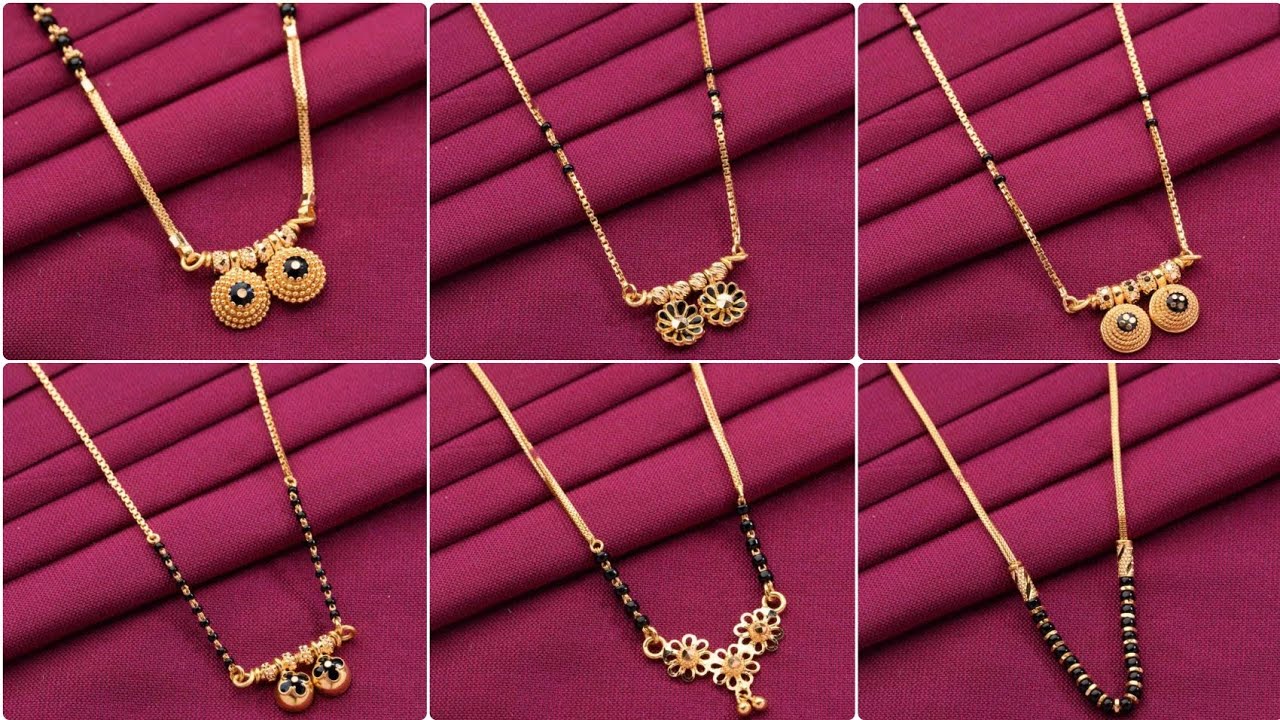 2025 Gold Short Mangalsutra Designs With Weight | DK Jewellers - YouTube