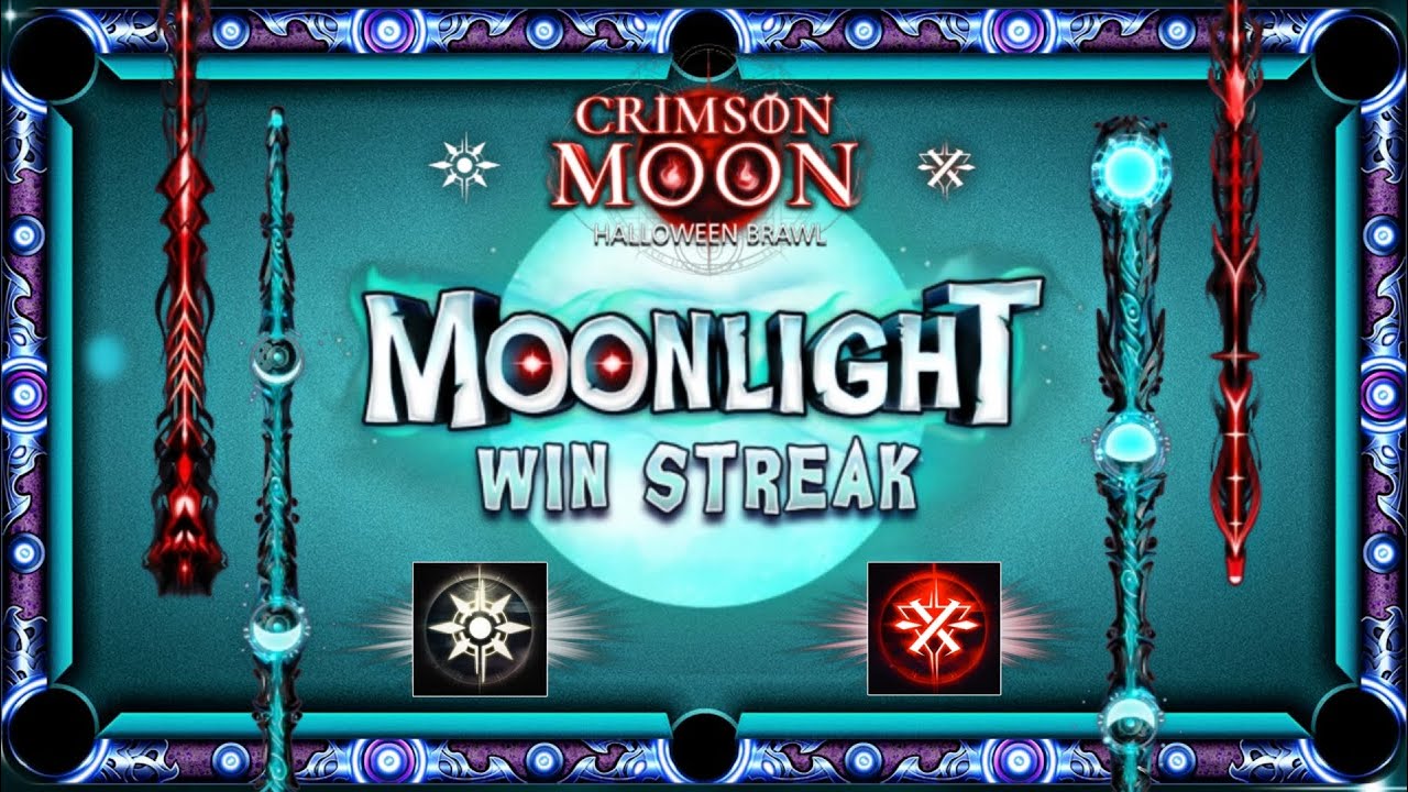 MOONLIGHT WINSTREAK WITH MOONLIGHT CUE IN 8 BALL POOL || FREE DEVIL CUE & MOONLIGHT RING !!! ️ ...