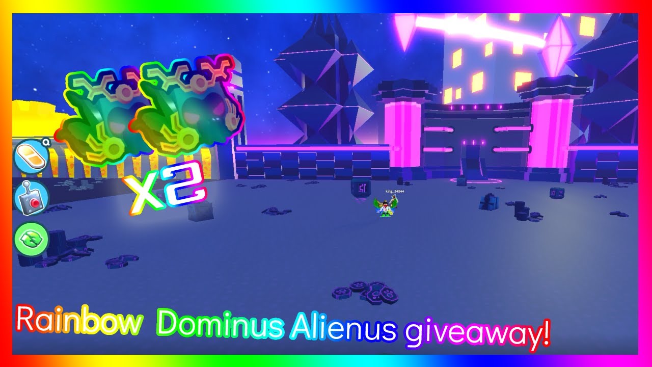 GIVING AWAY 2 RAINBOW DOMINUS ALIENUS | Roblox | Pet Simulator X - YouTube