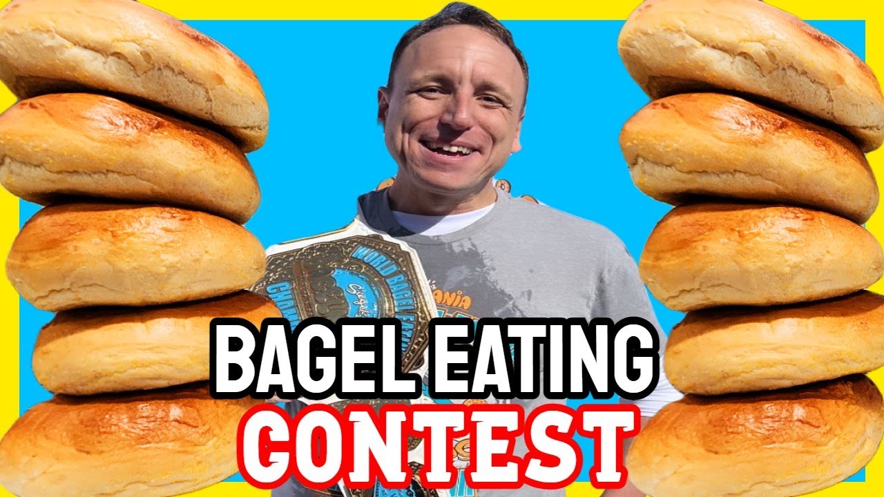 JOEY CHESTNUT WINS BAGEL EATING CONTEST IN VEGAS - YouTube