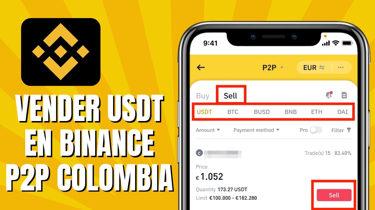 Cómo VENDER USDT En Binance P2P Colombia - YouTube
