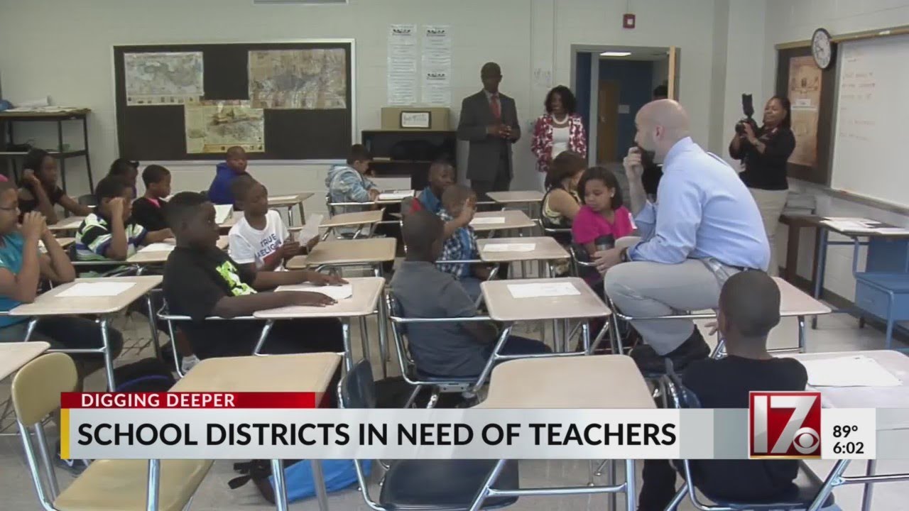 School districts in need of teachers across North Carolina - YouTube