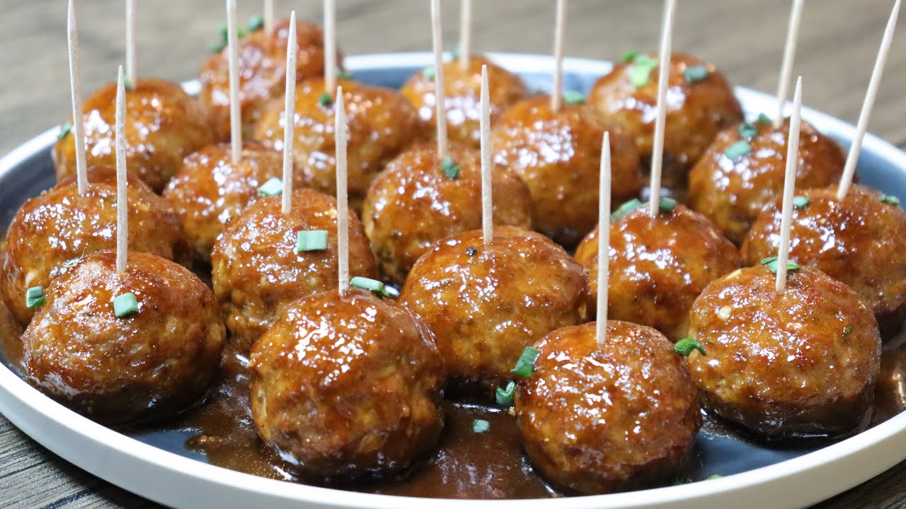 MEATBALL RECIPE | COCKTAIL MEATBALLS | PERFECT MEATBALL RECIPE | PARTY ...