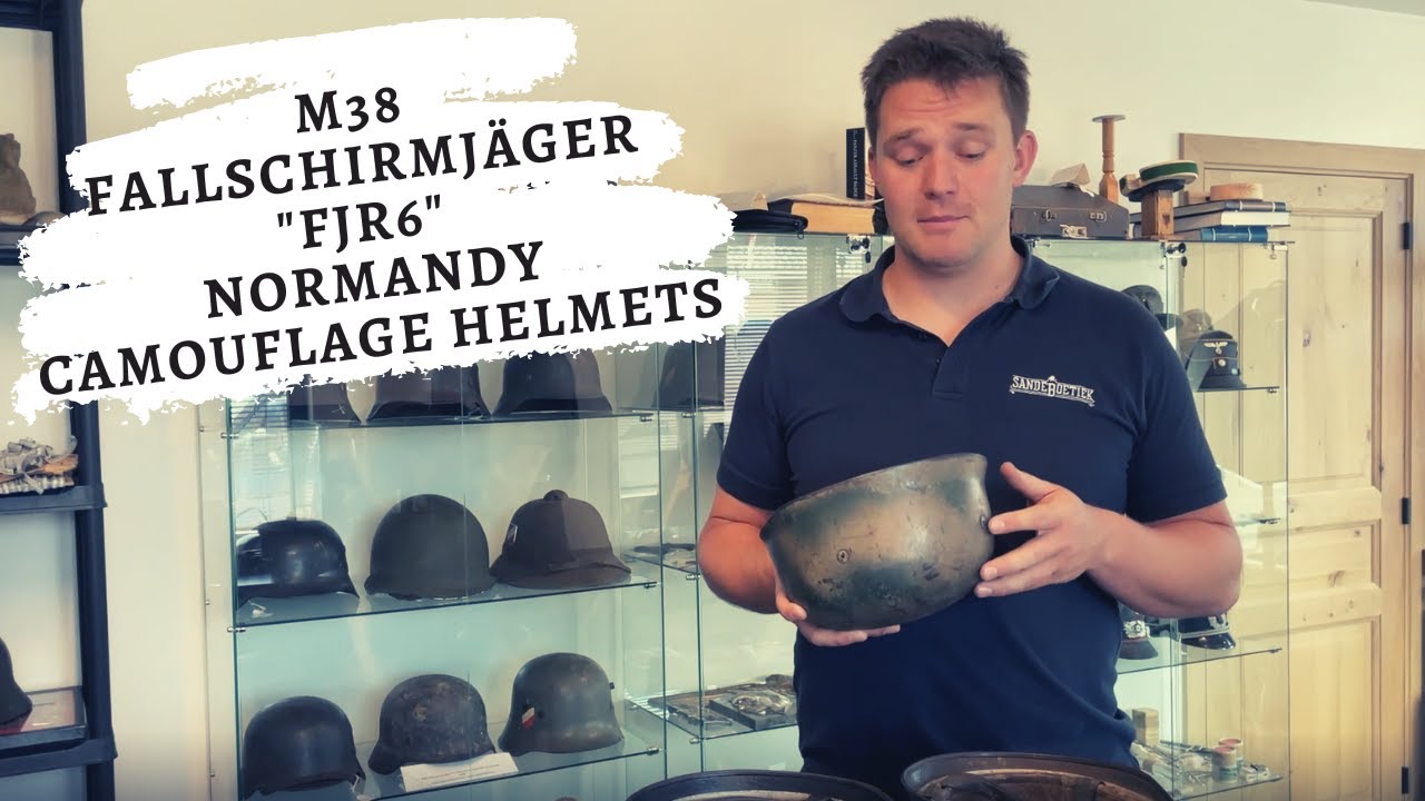 M38 Fallschirmjäger FJR6 camouflage paratrooper helmets | Bevo ...
