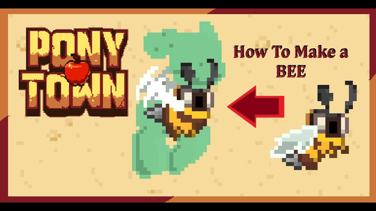 How to make a BEE in Pony Town - YouTube