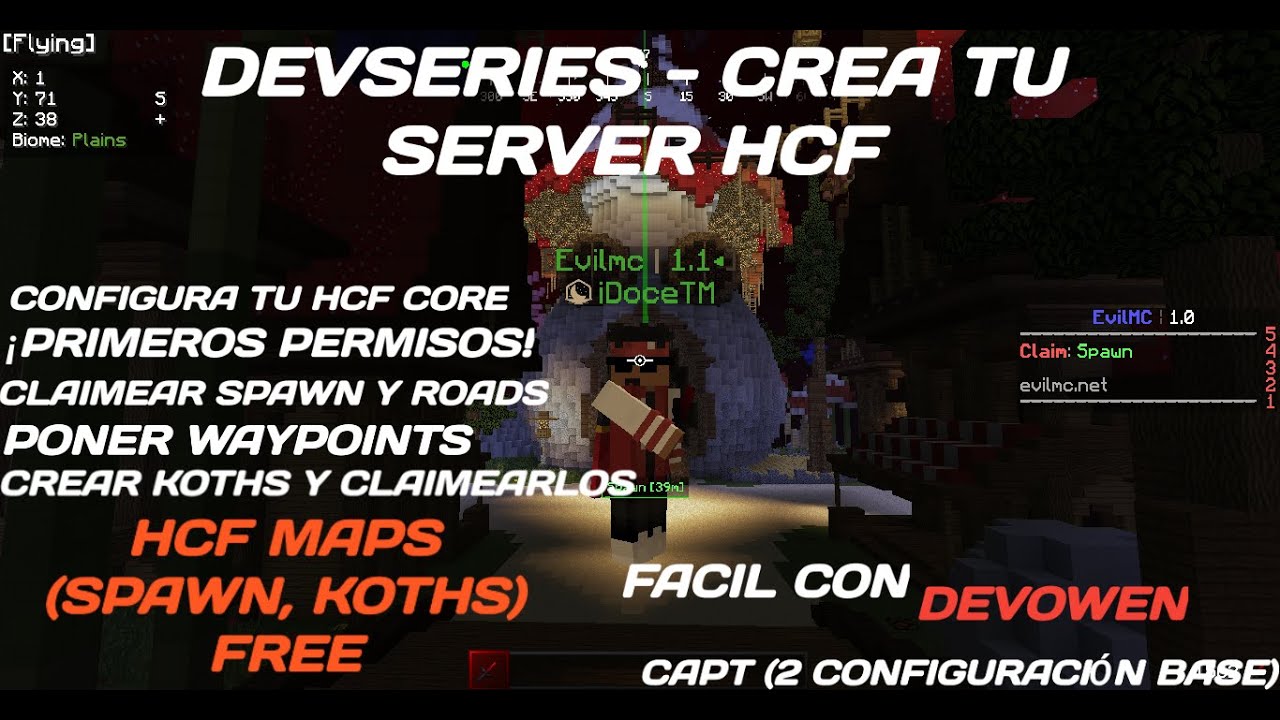 OWNER SERIES - Configuración Base HCF (Claimear Spawn,Koths,Waypoints ...