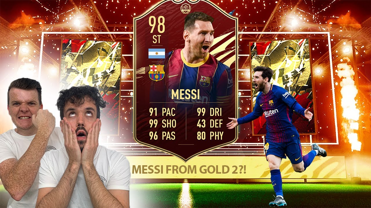 OMG MESSI TOTS PACKED FROM GOLD 2 FUT CHAMPS REWARDS!! - FIFA 21 ...