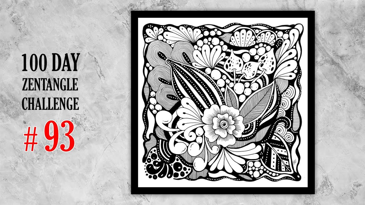 93 # 100 What I Learned from Creating 100 DAYS of ZENTangle Art - YouTube