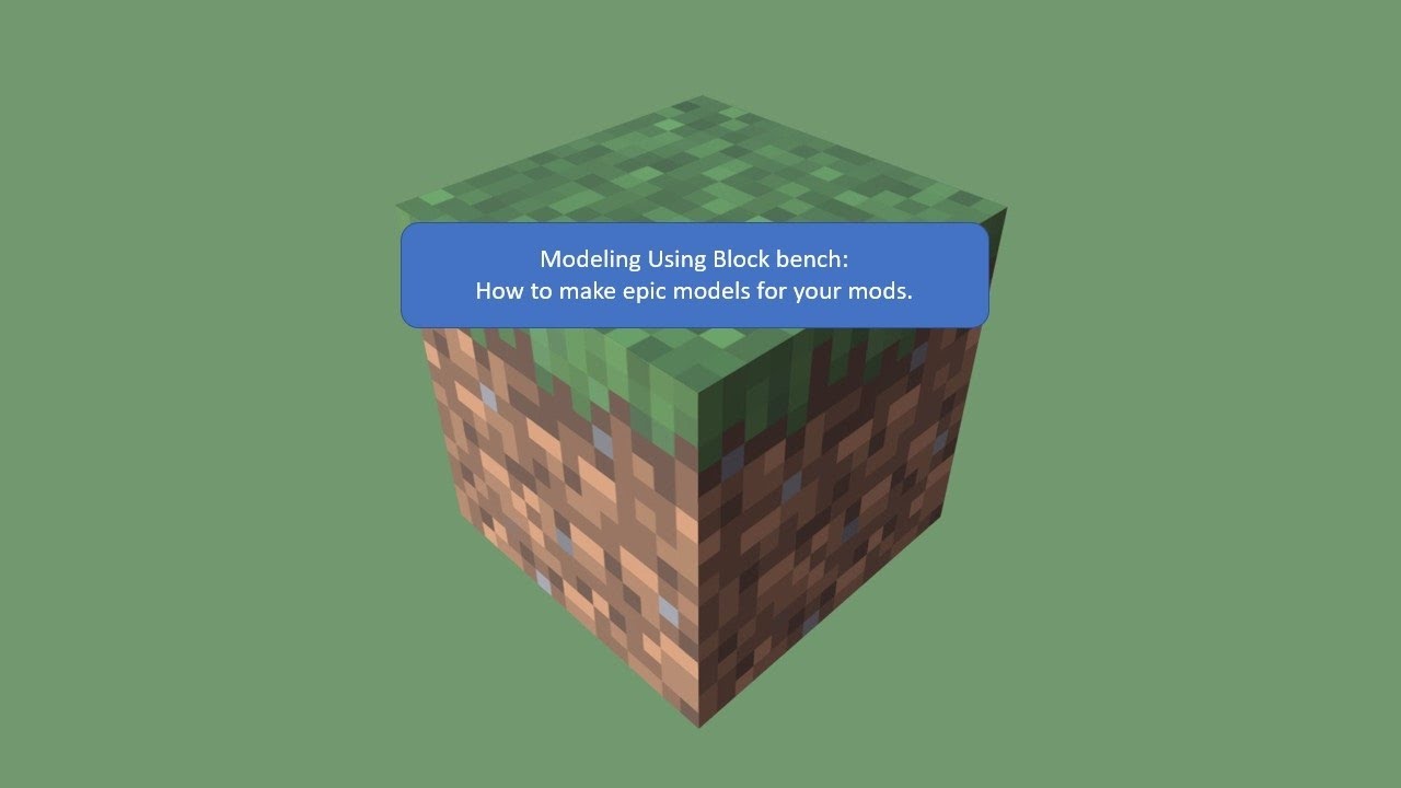 How to make some cool looking block bench models! - YouTube
